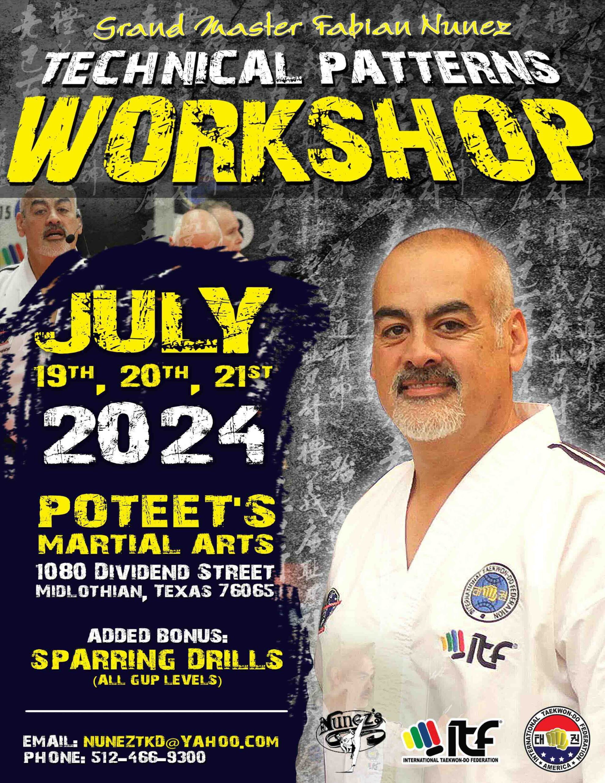 Nunez’s TKD Patterns Technical Workshop – ITF AMERICA